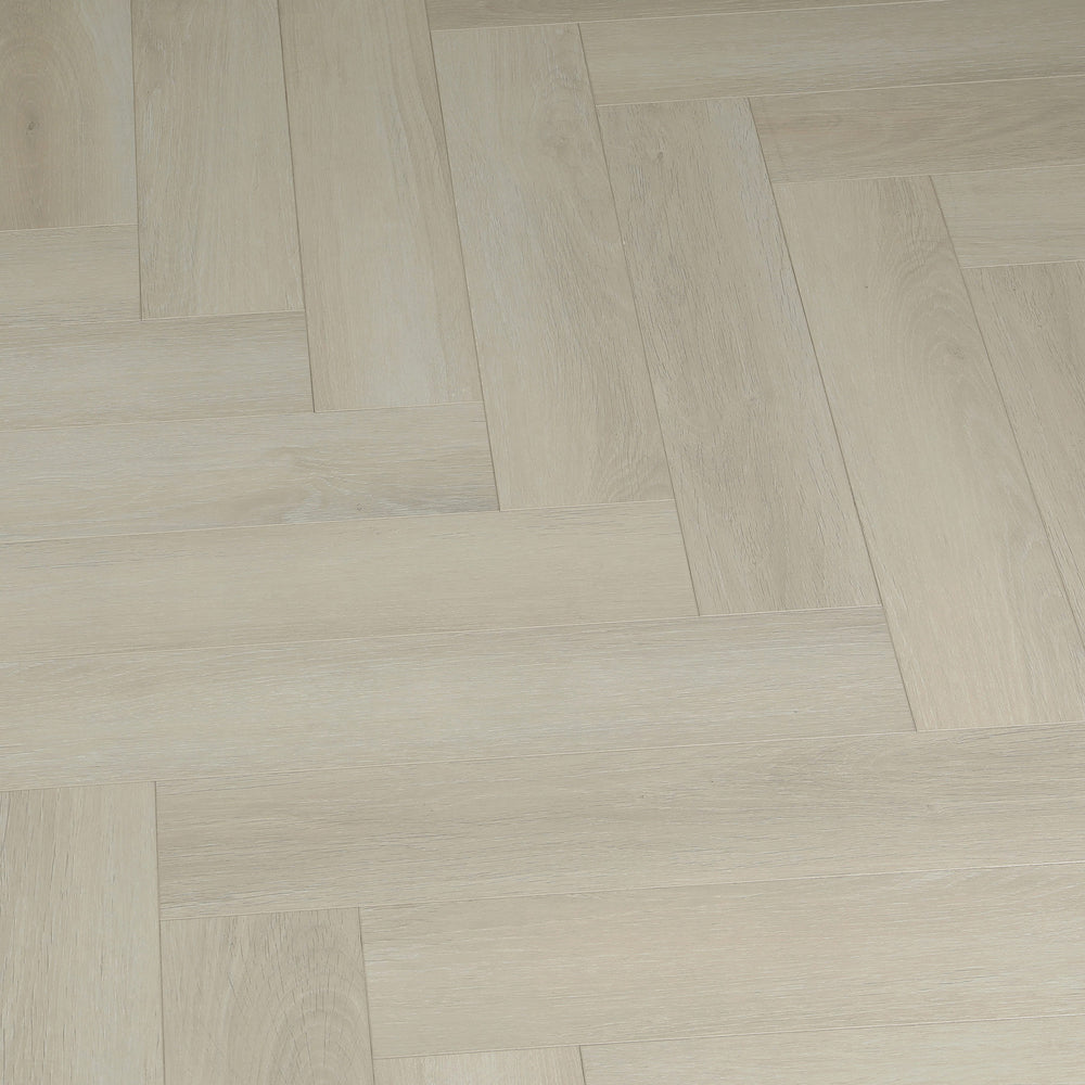 Soft Ash Herringbone Water Resistant Laminate Flooring