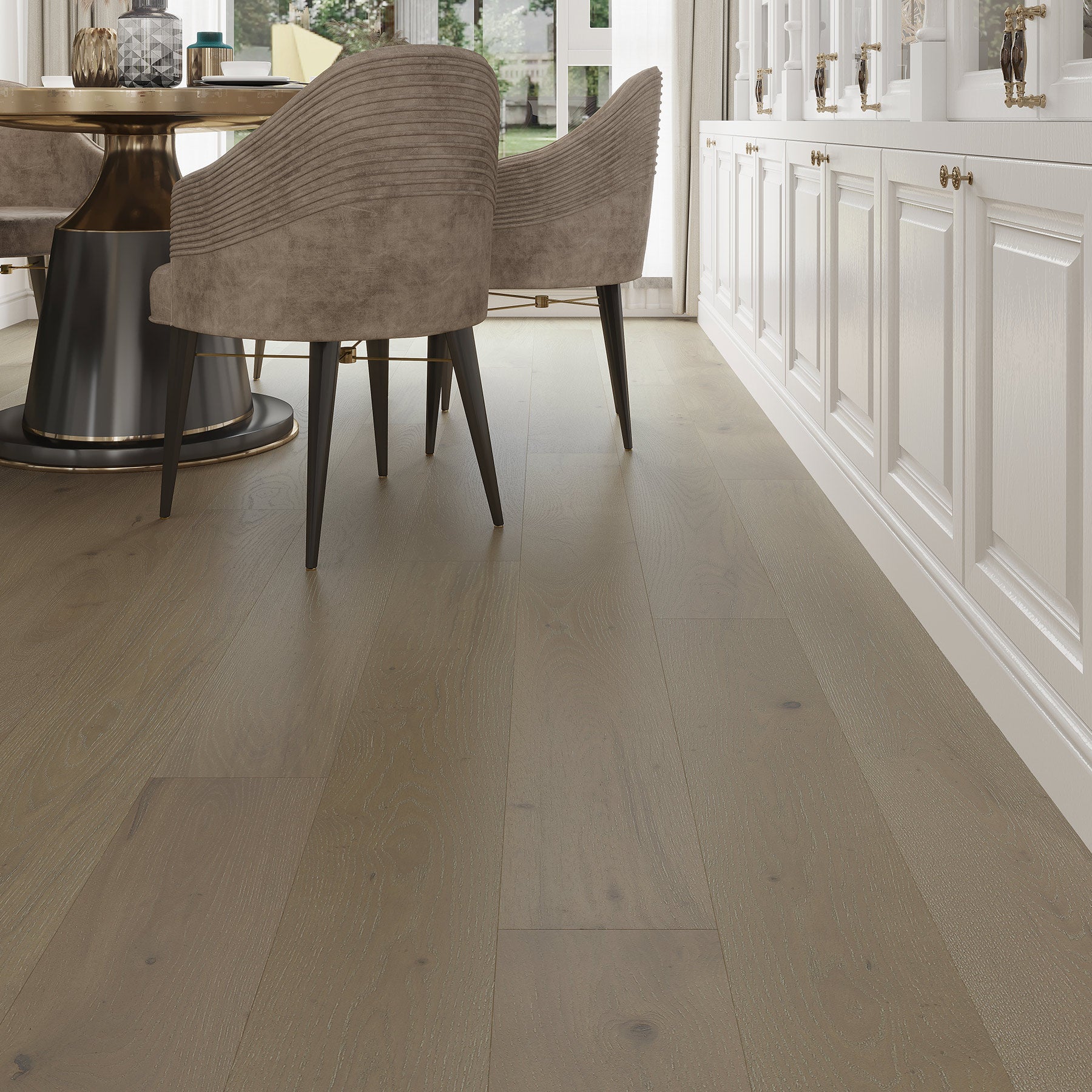 Misted Oak Real Wood Click Flooring