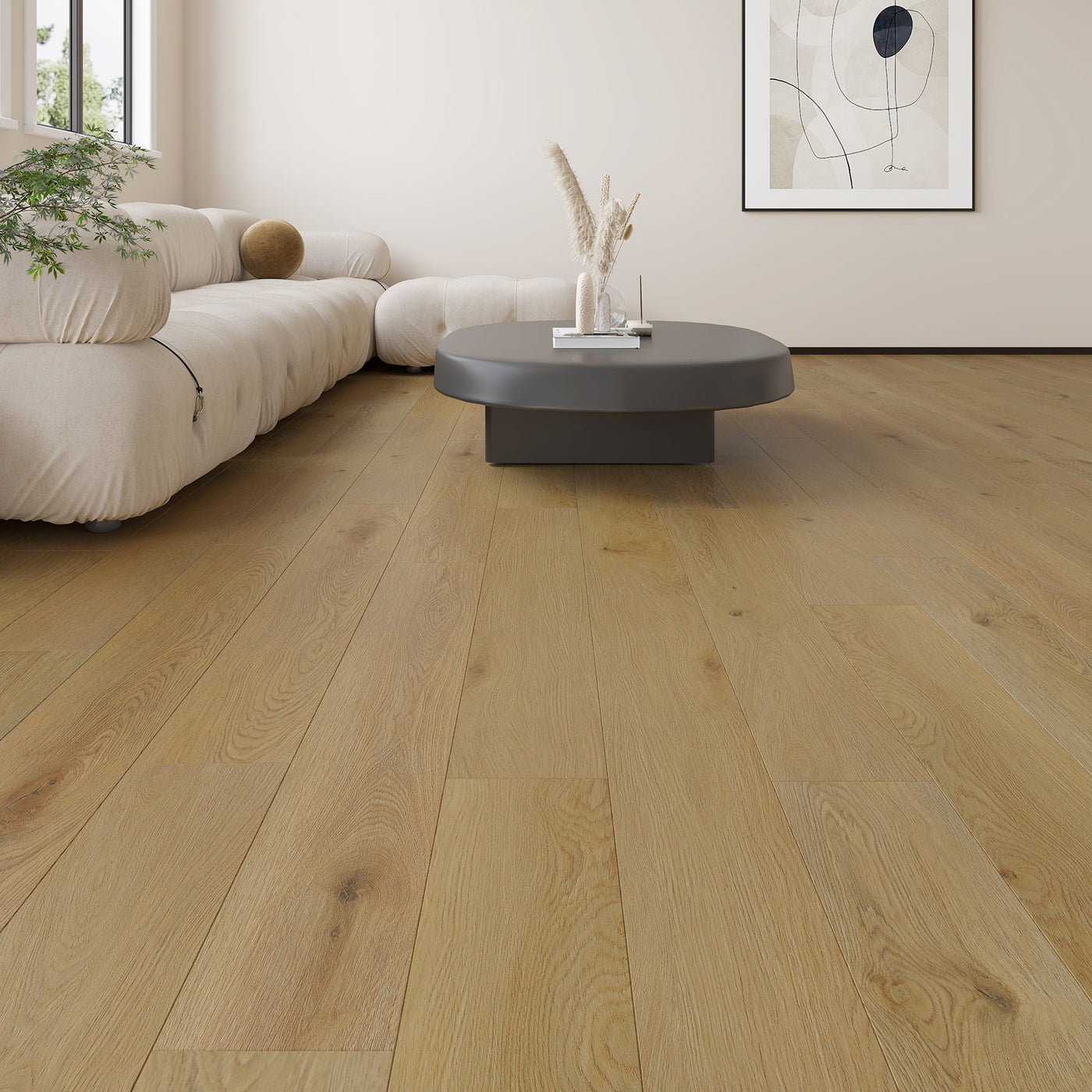 Natural Oak Waterproof Luxury Vinyl Flooring