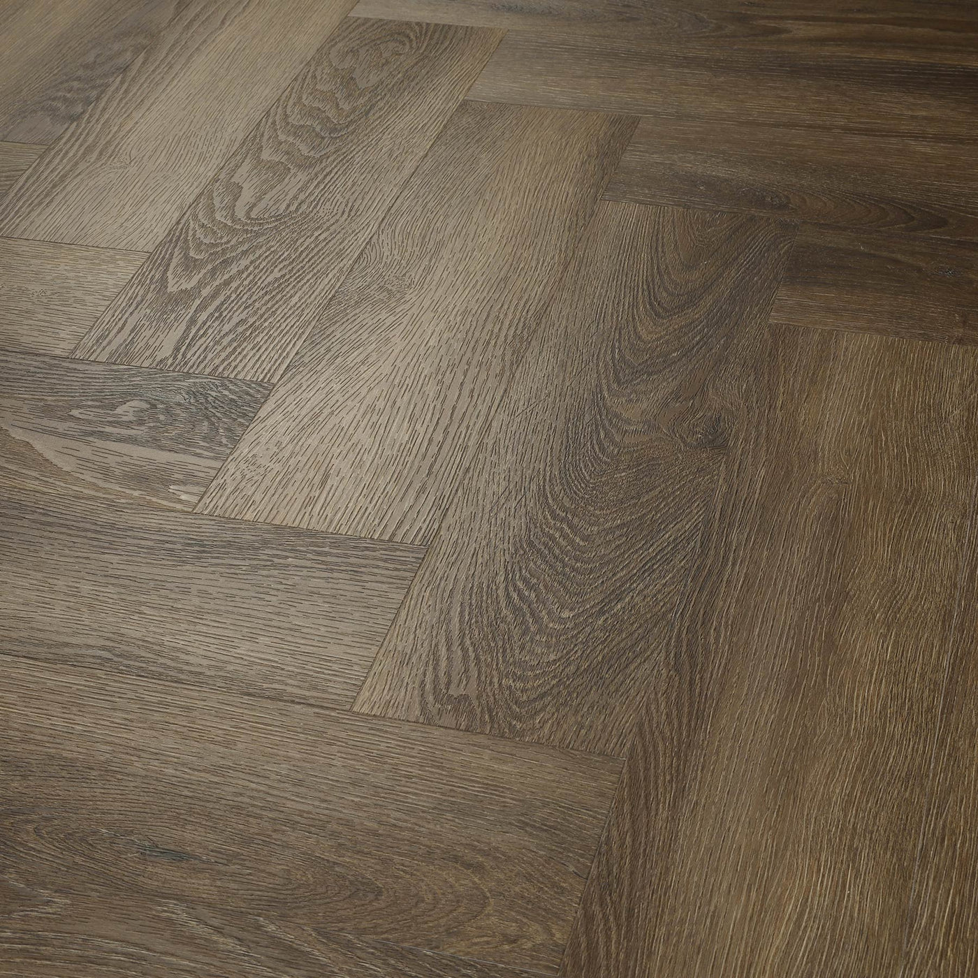 Chocolate Pine Herringbone Waterproof Luxury Vinyl Flooring
